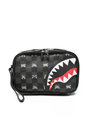 SPRAYGROUND Patterned Wash Bag - Black