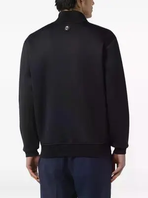 BILLIONAIRE Embroidered Zip-up Sweatshirt
