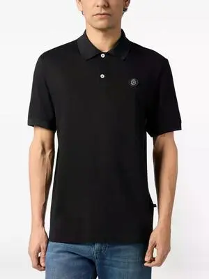 BILLIONAIRE Logo-patch Buttoned Polo Shirt