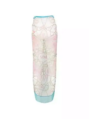 MAZZEI Butterfly-print Tassel-detail Sarong