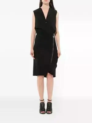 Givenchy Asymmetric Ruffle Trim Skirt