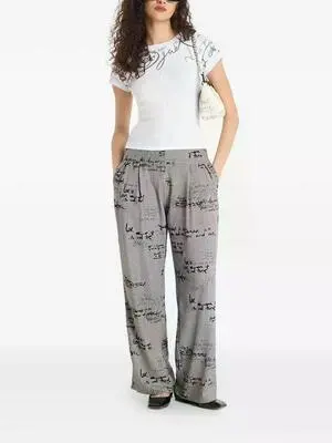 Desigual Scribble Print Ribbed T-shirt