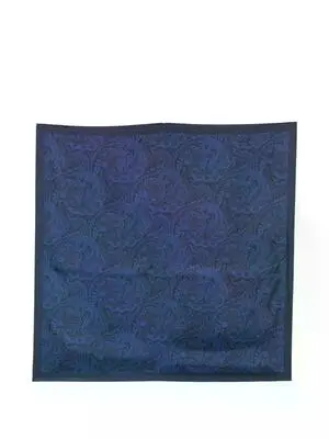 GABRIELE PASINI Paisley-print Silk Scarf - Blue