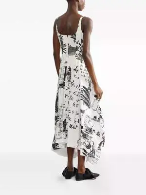 Erdem X Hélène Smith Printed Midi Dress