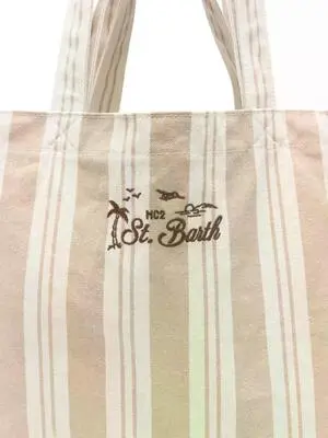 MC2 SAINT BARTH Embroidered Tote Bag - Brown