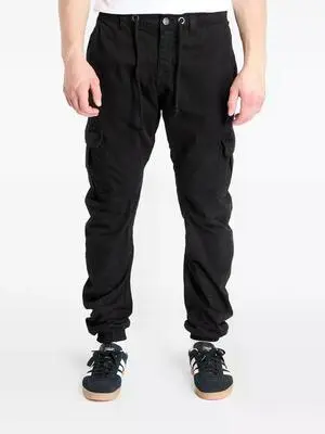 URBAN CLASSICS Elasticated-cuff Buttoned Trousers