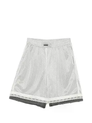 AVAVAV Mesh Pinstripe Shorts - White
