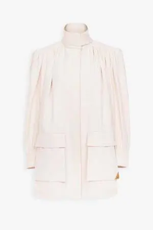 Chloé Gathered High-neck Jacket