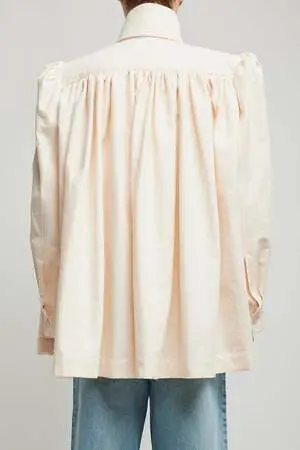Chloé Gathered High-neck Jacket