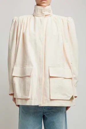 Chloé Gathered High-neck Jacket