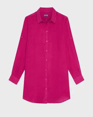 Vilebrequin Linen Shirt Dress - Red