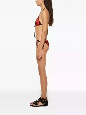 Emilio Pucci Iridescent Print Side-tie Bikini Bottoms