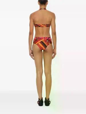 Emilio Pucci Vivara Print Halterneck Bikini Top