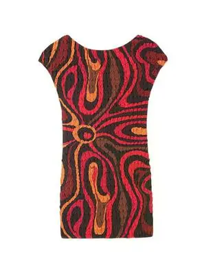 Emilio Pucci Shibori Dye Crinkled Mini Dress