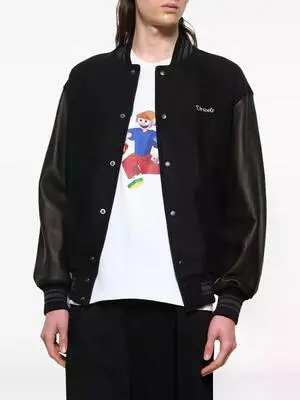 VOWELS Logo-embroidered Wool Varsity Jacket