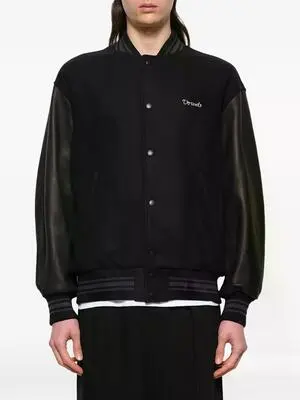 VOWELS Logo-embroidered Wool Varsity Jacket