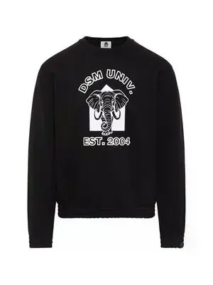 DOVER STREET MARKET Graphic Print Crewneck Sweater - Black