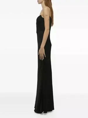 Alexander McQueen Strapless Satin Gown