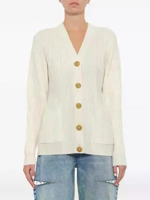Balmain Ribbed-knit Buttoned Cardigan