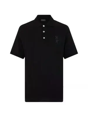 BILLIONAIRE Baroque Short-sleeves Polo Shirt - Black