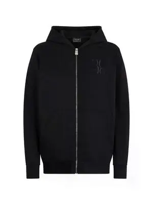 BILLIONAIRE Baroque Zip-up Hoodie - Black