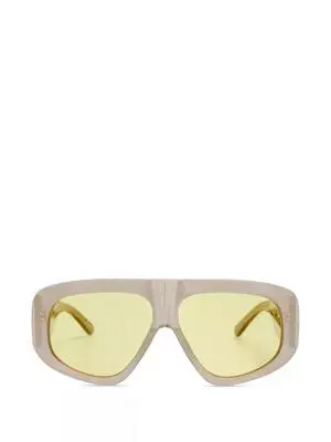 Linda Farrow Geometric Frame Sunglasses