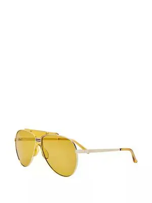 Linda Farrow Amelia Pilot-frame Sunglasses