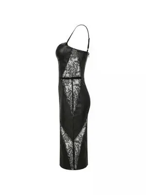 ALMAZ Bounty Hunter Lace-panelled Midi Dress
