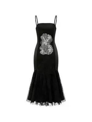 ALMAZ Rogue Lace-panelled Dress