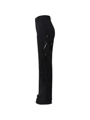 ALMAZ Lace-embellished Straight-leg Trousers