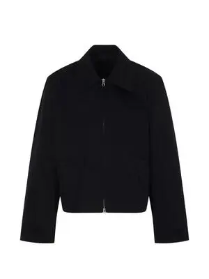 SALON C. LUNDMAN Zip-up Cotton Jacket