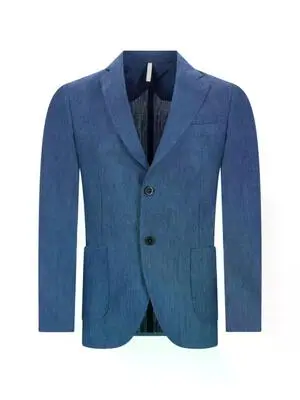 120% Lino Single-breasted Linen Blazer