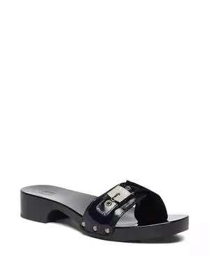 DR. SCHOLL'S SHOES Patent Leather Buckled Sandals