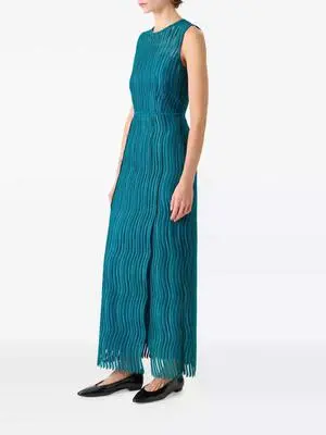 Akris Wave Guipure Maxi Dress