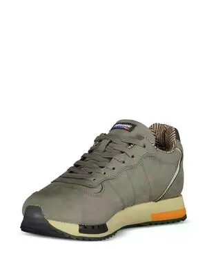 BLAUER. Logo Patch Panelled Sneakers