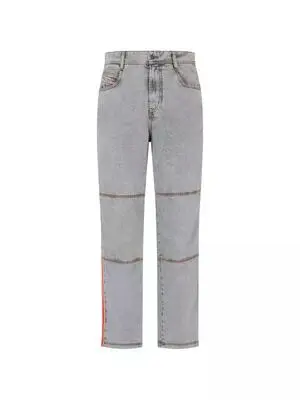 DIESEL® Contrast Stitch Side Stripe Jeans - Grey