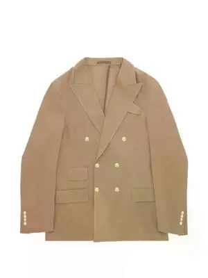 FORTELA Travel Double-breasted Blazer - Neutrals