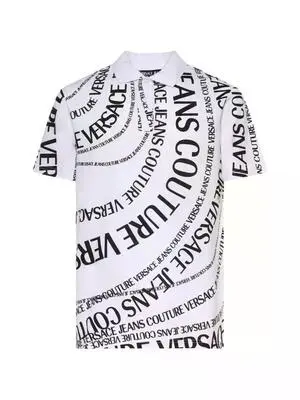 Versace Logo-print Polo Shirt - White