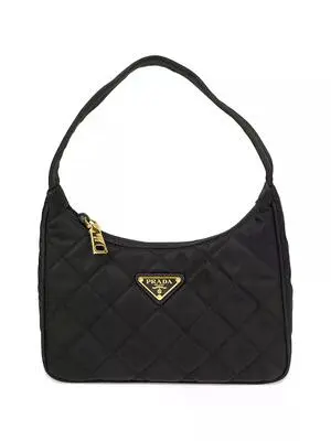 Prada Quilted Shoulder Bag - Black