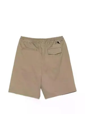 LOW BRAND George Stud-embellished Shorts - Brown