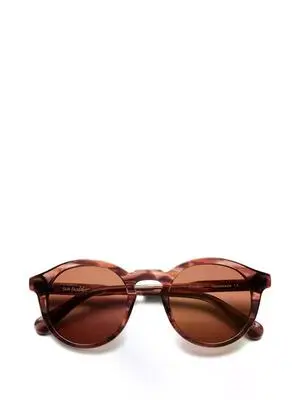 SUN BUDDIES Zinedine Round-frame Sunglasses - Brown