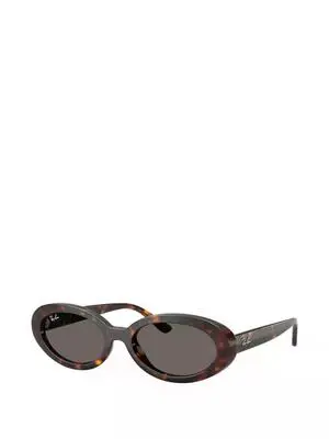 Ray-ban Oval Frame Sunglasses - Brown