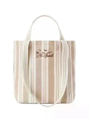 MC2 SAINT BARTH Striped Tote Bag - Brown