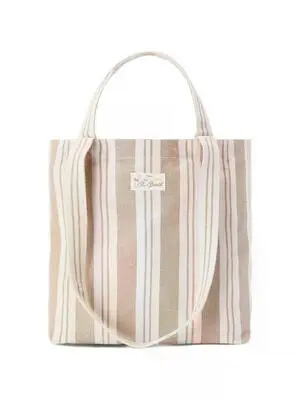 MC2 SAINT BARTH Striped Tote Bag - Brown