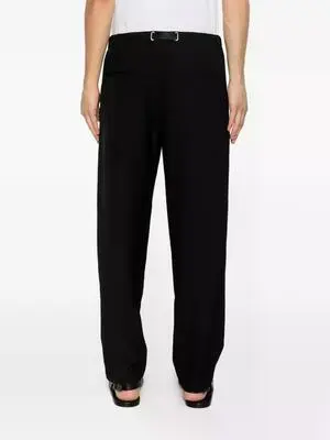 WHITE SAND Belted Trousers