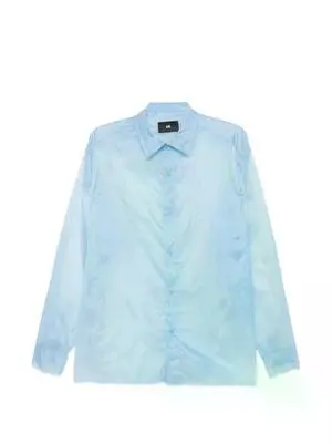 LII Sheer Button-down Shirt - Blue