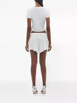 AREA Crystal Embellishment Ruched Top