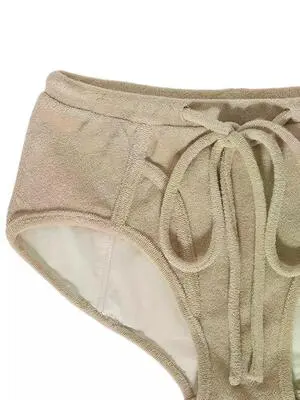 Natasha Zinko Terry Cloth Drawstring Briefs