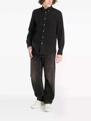 Tommy Hilfiger Logo-embroidered Button-down Shirt
