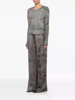 Avant Toi Floral Embroidered Sweater